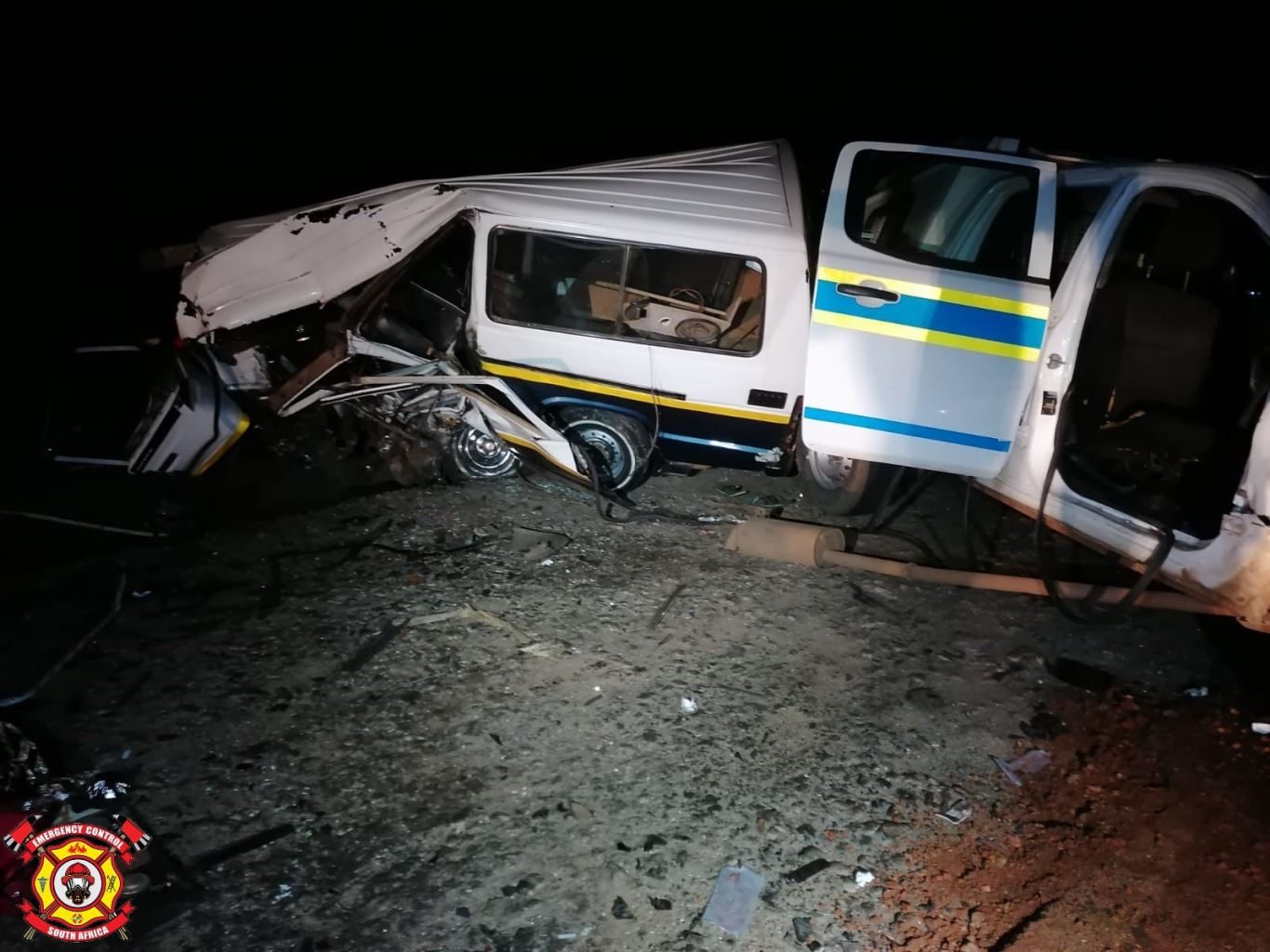 Fatal road crash on Randfontein Road involving a police vehicle and a ...
