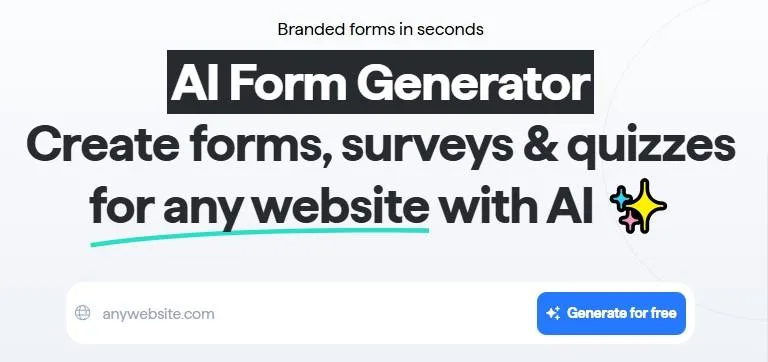 How to design conversion ready forms instantly with an AI builder ...